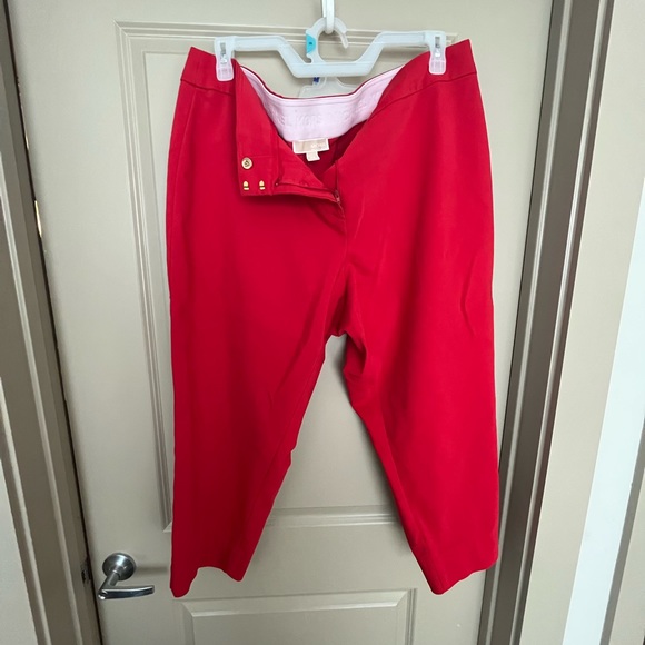 Michael Kors | Pants & Jumpsuits | Red Capri | Poshmark